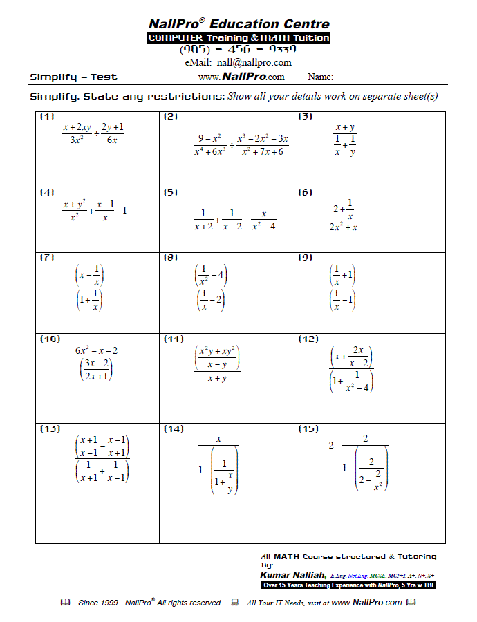Grade 12 Mathematics